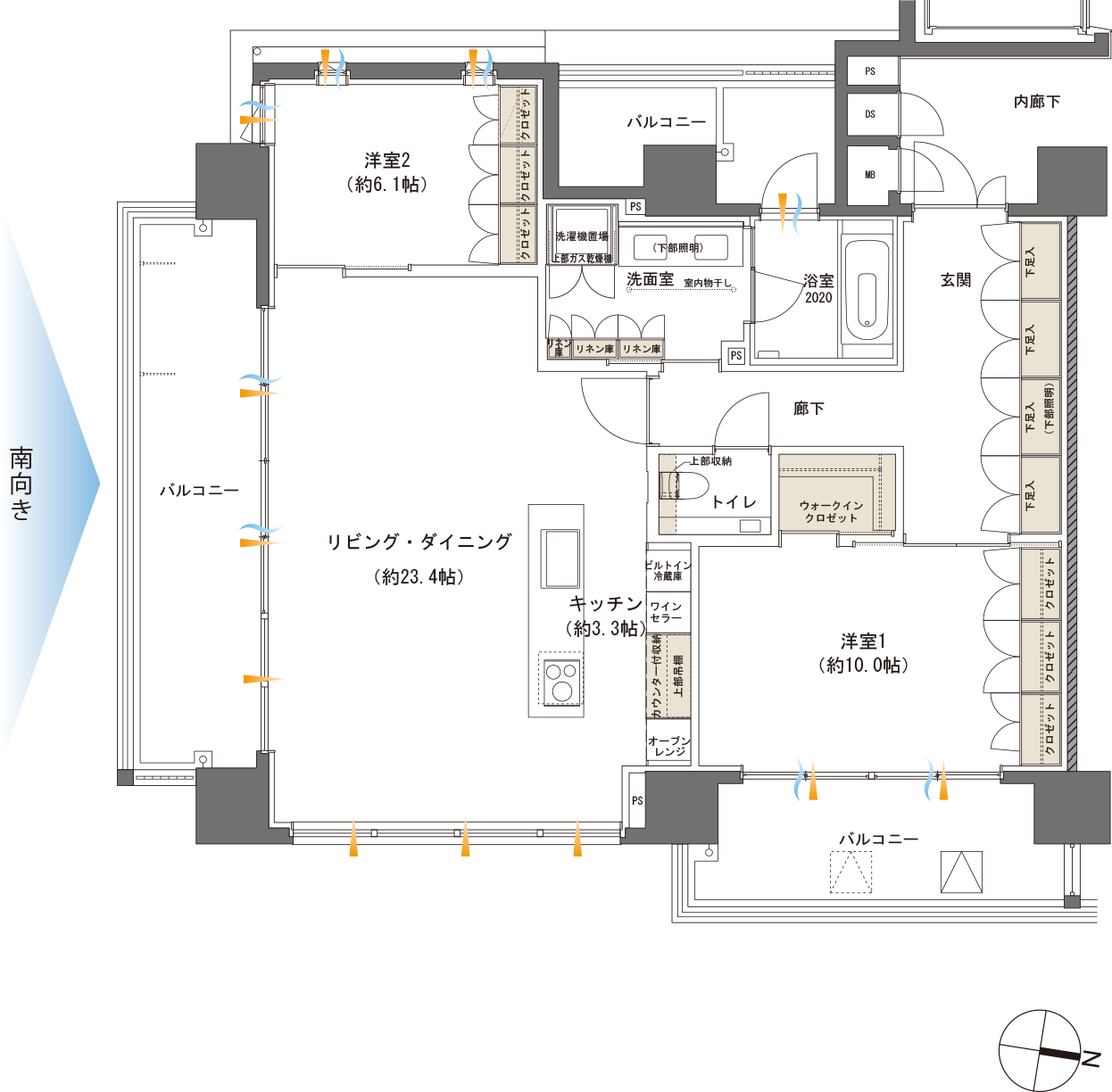 間取り Atype|【公式】ザ・ブランシエラ那覇